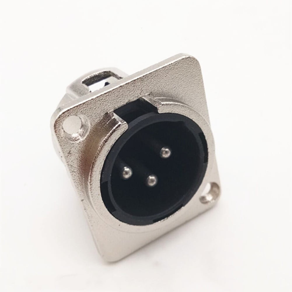 3Pin XLR Socket Male Female Panel Mount Chassis Socket Mic Jacks ...