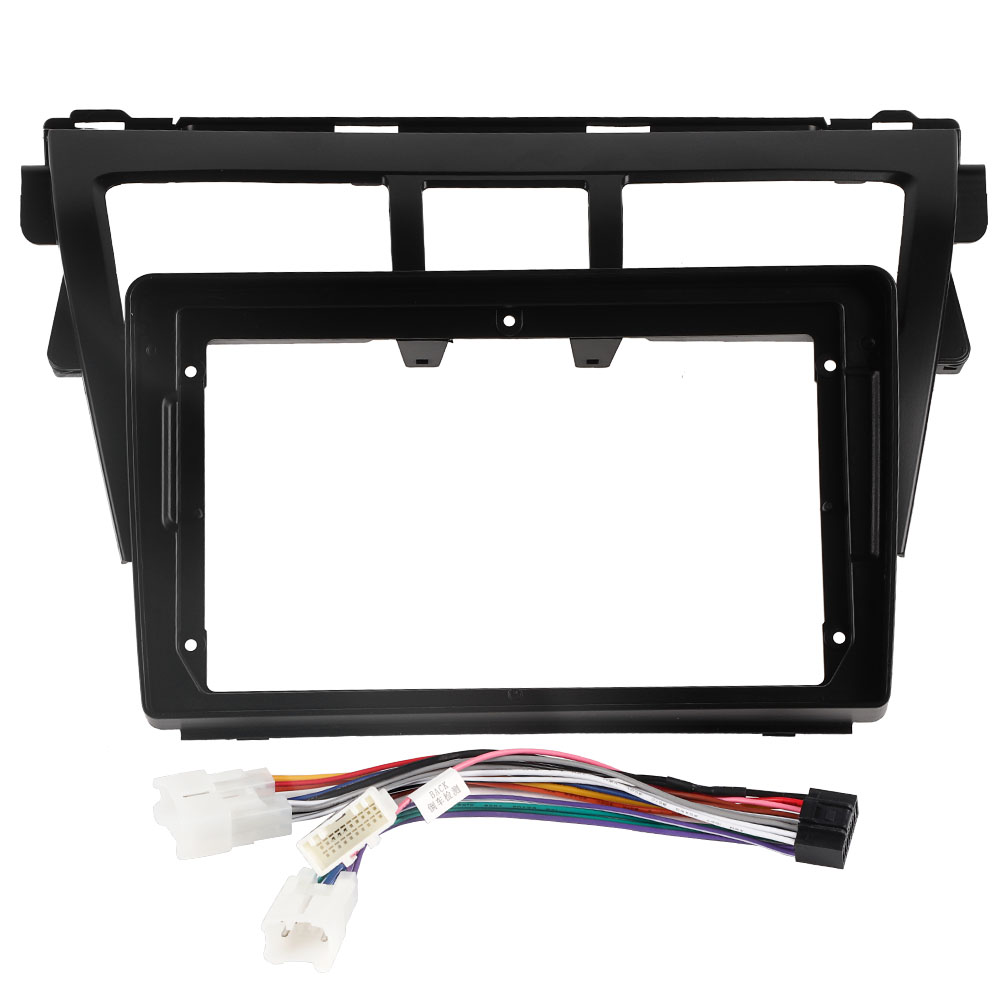 9in 2Din Car Stereo Panel Fascia Frame Audio Fitting Adaptor with Power ...