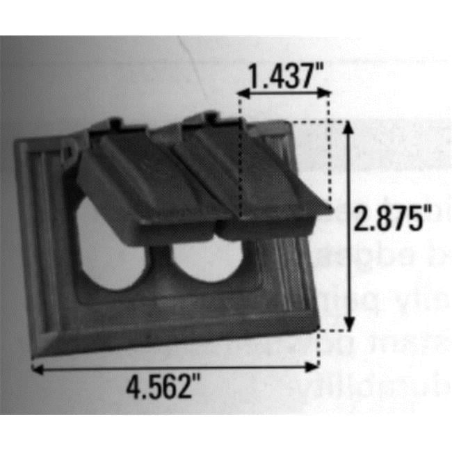 Cooper Wiring Devices 83585232 S1952 Weather Plastic Outdoor Duplex ...