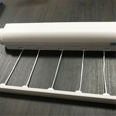 Drying Rack Spring Automatic Retractable Clothesline Telescopic Clothes ...
