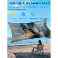 Abstract Art Sun Shade Sail 14'X18' Turquoise Brown Paint Texture ...