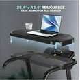 Foldable 300Lbs Treadmill with Adjustable Desk - 2.5 HP Home Running ...