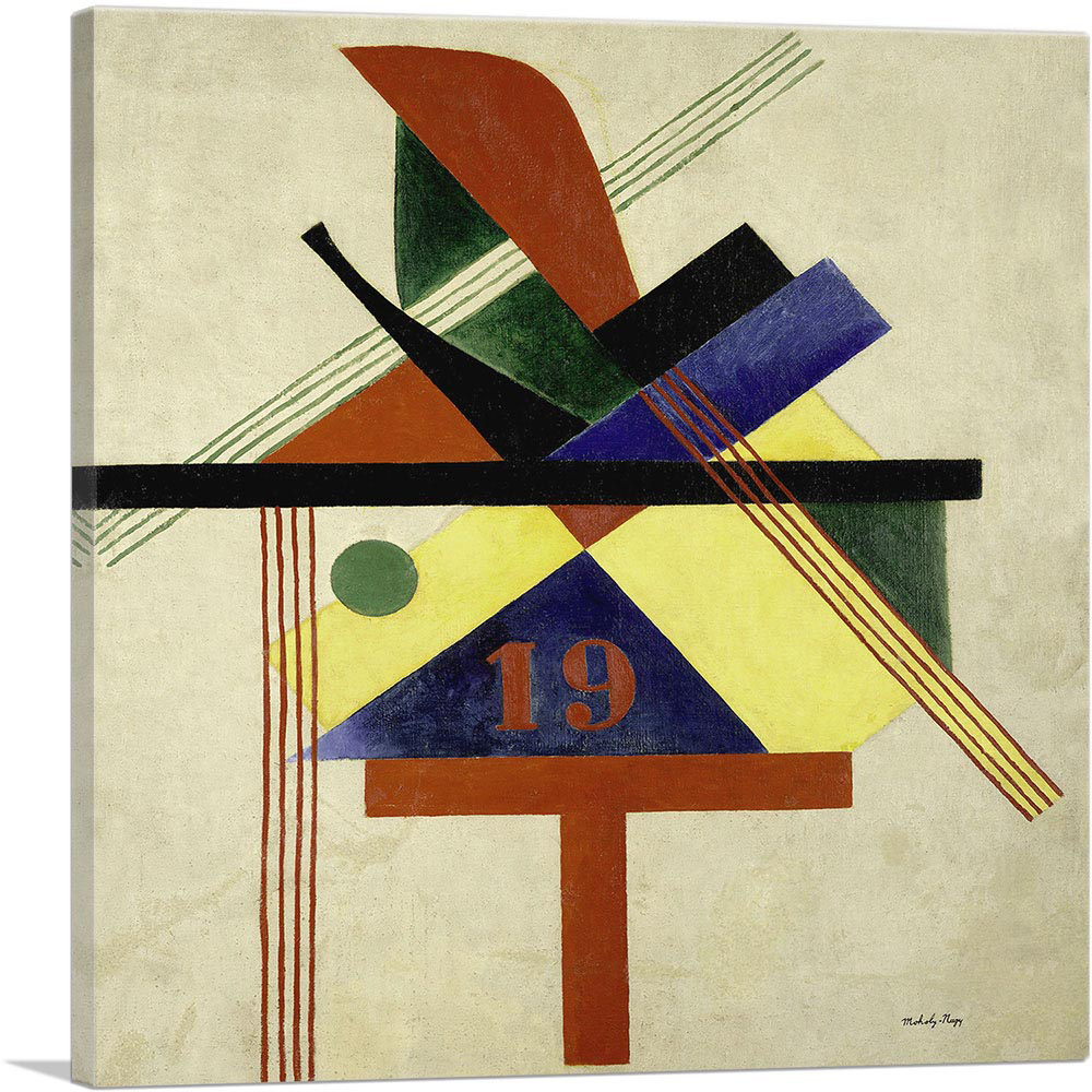 ARTCANVAS 19 1921 Canvas Art Print by Laszlo Moholy-Nagy - Size: 26" x 26" (1.50" Deep ...