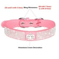 Dog Cat Collar Bling Diamond with Rhinestone Crown Decoration for Small ...
