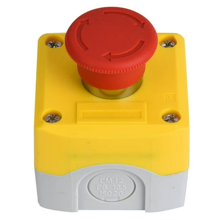 Emergency Button, Emergency Stop Switch, Pre-Assembled M4 Stainless ...