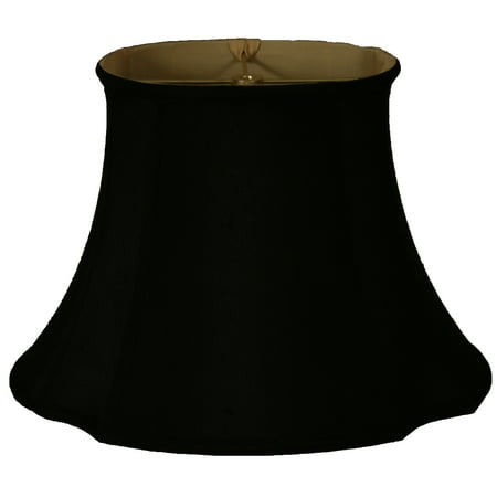 Royal Designs 15" Oval Inverted Corner Lamp Shade Black - Walmart.com