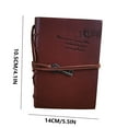 Classic Leather Diary with Key Lock, Vintage Notebook for Journal ...