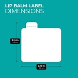 240 Pack Waterproof Printable Lip Balm Labels for Tubes, Customizable ...