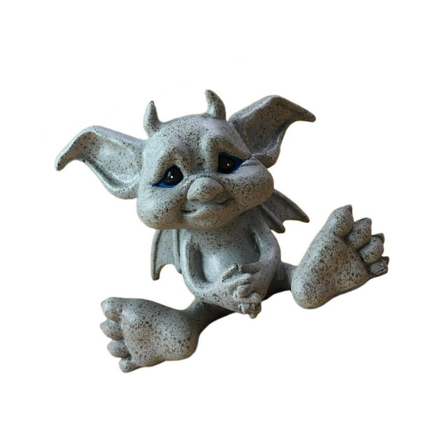 Baby Goblin Art Fairy Garden Statue Lawn Statue sculpture Yard Porch ...