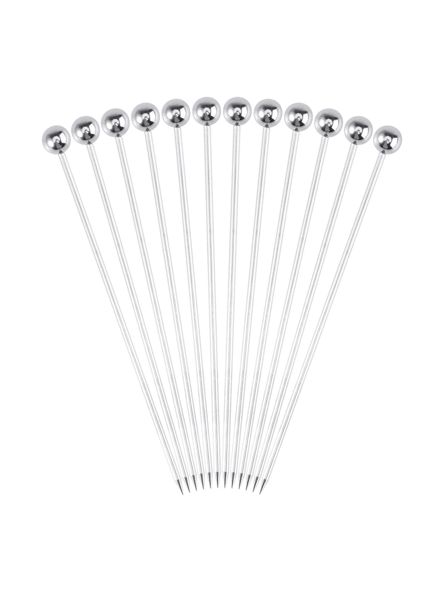 12PCS Stainless Steel Cocktail Picks Fruit Sticks Toothpicks for Party ...