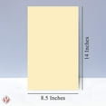 8.5 x 14” Ivory Pastel Color Paper – Great for Cards and Stationery ...