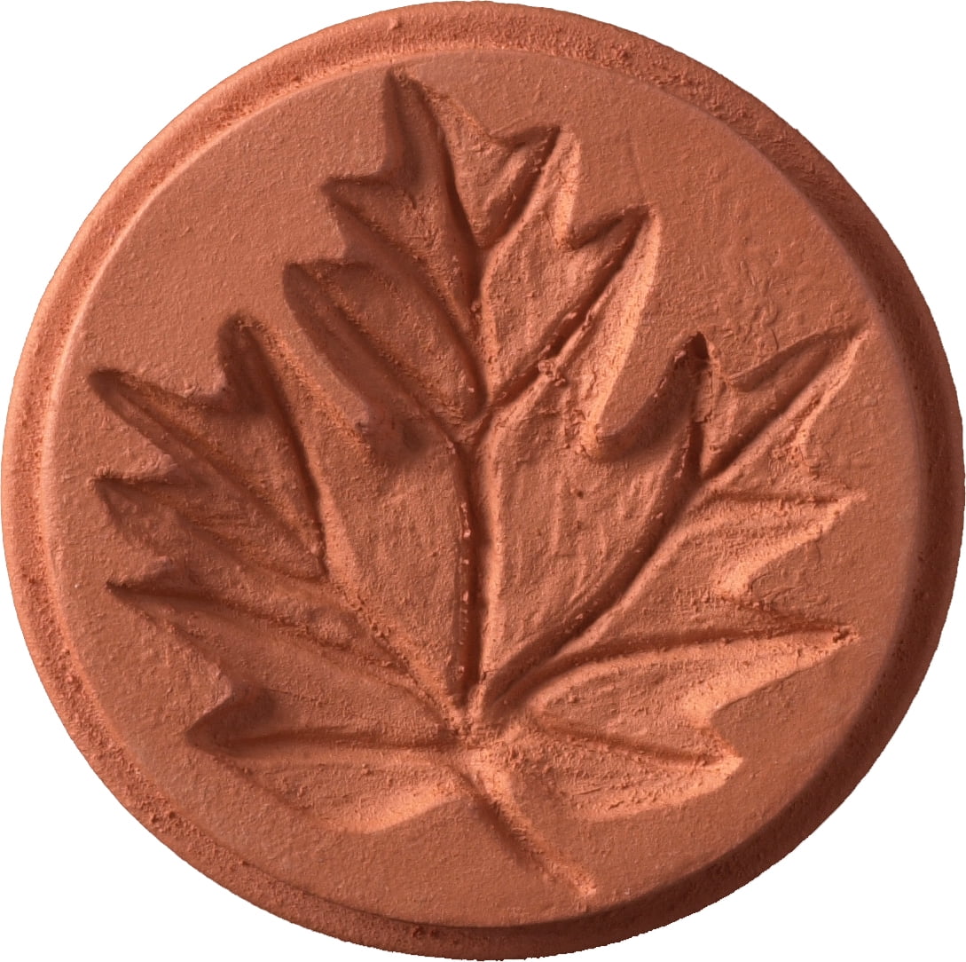 JBK Pottery Terra Cotta Cookie Stamps (Leaf) - Walmart.com