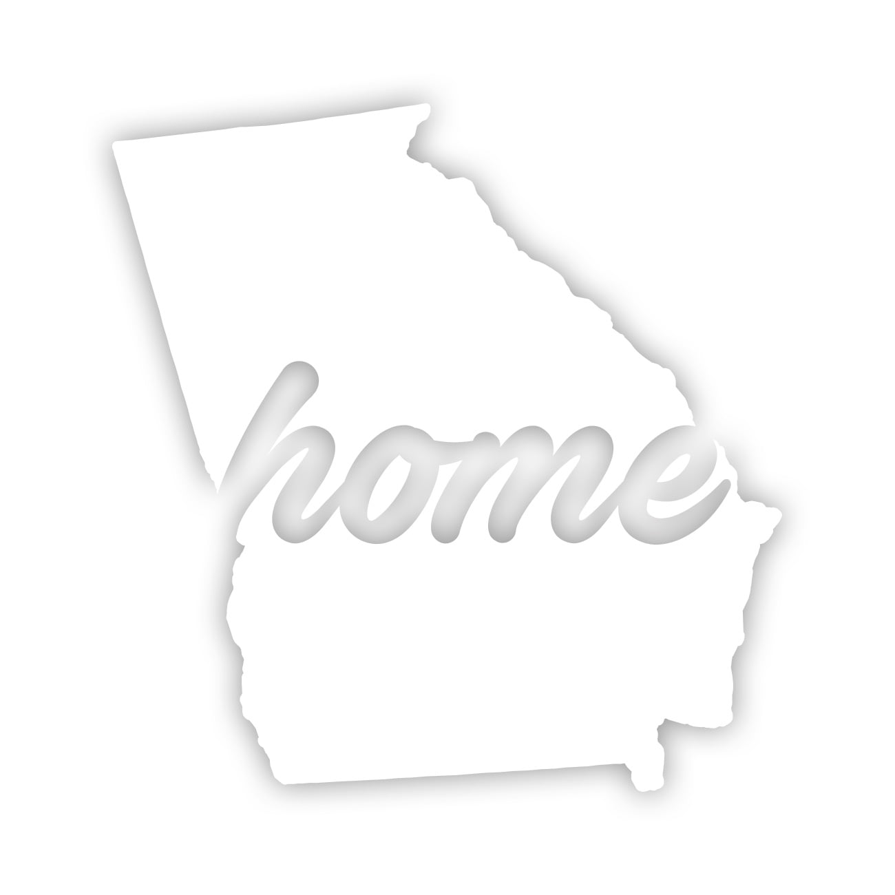 Georgia Home Sticker Decal Die Cut - Self Adhesive Vinyl - Weatherproof ...