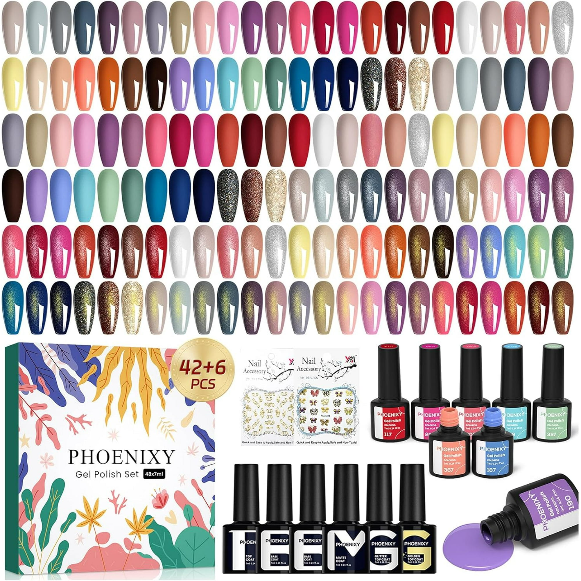 Click here for Rejoda-Phoenixy 50 Pcs Gel Nail Polish Set  42 Col... prices