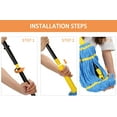 "KeFanta Microfiber Head Self-Wringing Twist Mop, 57"" Long Handle ...