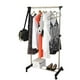 Ktaxon Adjustable Rolling Garment Rack Single Hanging Bar Clothes ...