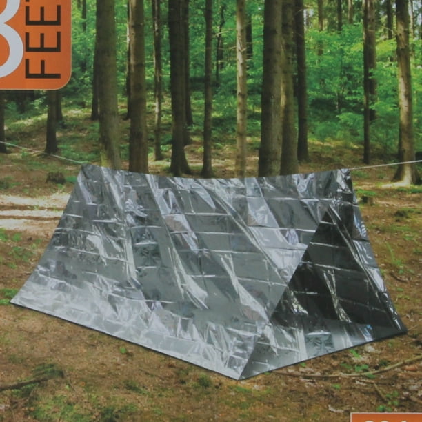 Emergency Shelter Reflective Tent 2 Person Camping Survival Portable ...