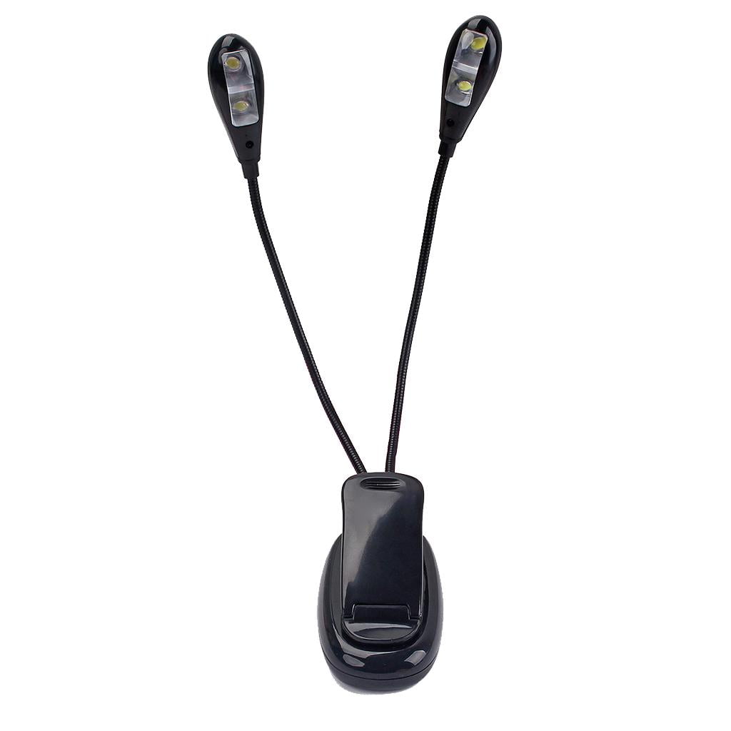 Flexible USB Neck Light USB 2 LED Rechargeable Reading Book Lamp ...