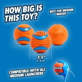 Chuckit Medium Size Ultra Classic Launcher Fetch Medley Balls Gen 3 Dog ...
