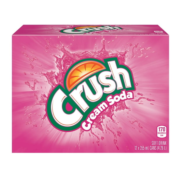 Crush Cream Soda Soft Drink 12 x 355 mL, Cans, 12x355mL - Walmart.ca