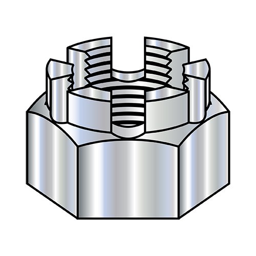 5/8-18 Castle Nut Grade 5 Zinc (Pack Qty 150) BC-63NHC5 - Walmart.com