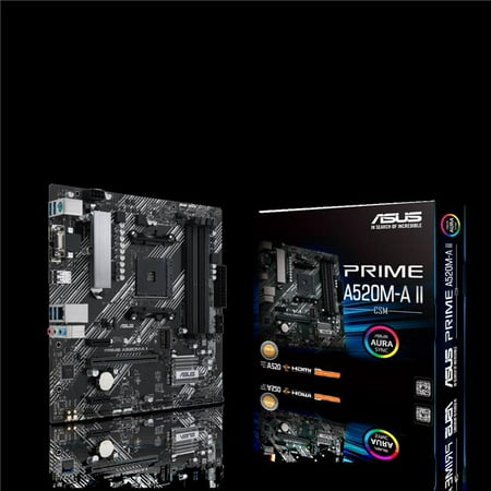 ASUS PRIME A520M-A II-CSM AMD A520 AM4 Ryzen Max 128GB DDR4 MATX ...