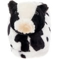 Cow Slippers - Plush Animal Slippers Novelty House Shoe (Black & White ...