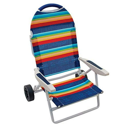 Rio Gear Beach Transporter 5-Position Lay Flat Folding Beach Chair with ...