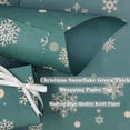Christmas Green Kraft Wrapping Paper,5 Sheets Xmas Snowflake Gift ...