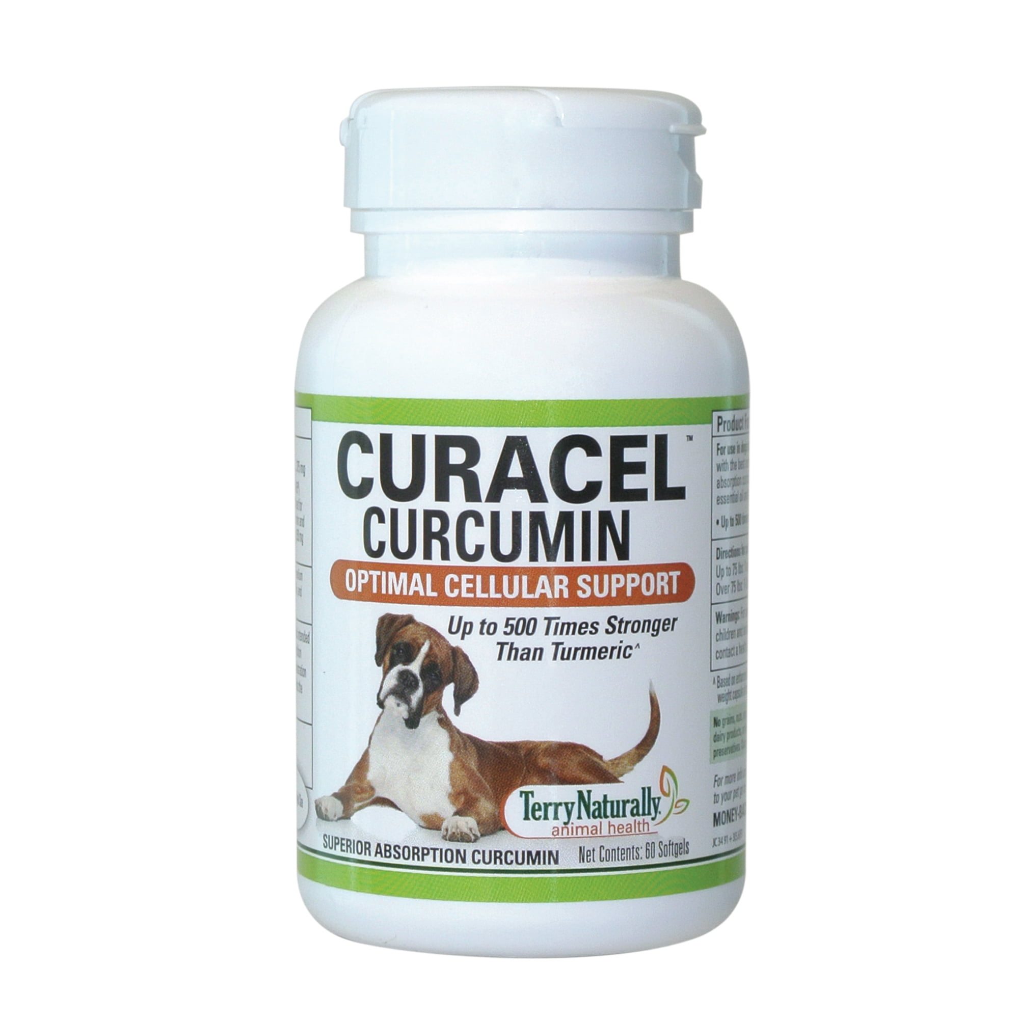 Terry Naturally Animal Health Curacel Curcumin - 375 mg., 60 Softgels ...