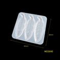 Leaves Hair Pin Mold Silicone Resin Epoxy Barrette Mold Crystal Epoxy ...