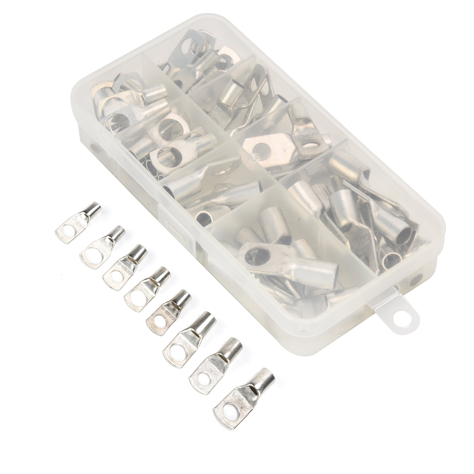 Conector de terminal de cobre, 60 piezas, kit de terminales de cable de ...