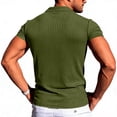 Collared Muscle Polo Shirts Men Slim Fit Textured Knit Polo Shirts ...
