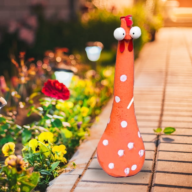 Resin Chicken Statue Animal Figurine Ornament Garden Decoration ...