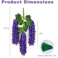 48 Pcs of Wisteria Hanging Flowers, 3.75 Ft Fake Wisteria Flower ...