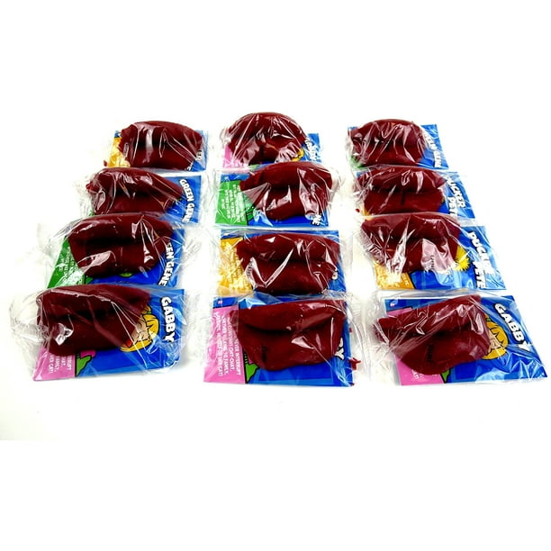 Red Candy Wax Lips, 12 Individually Wrapped Lips - Walmart.com ...