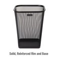 4.5 Gallon Office Trash Can for Near Desk, Wood Bedroom Trashcan ...