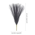 REOFLYUP 6 Pcs Artificial Pampas Grass Dark Grey Iron Wire Decorative ...