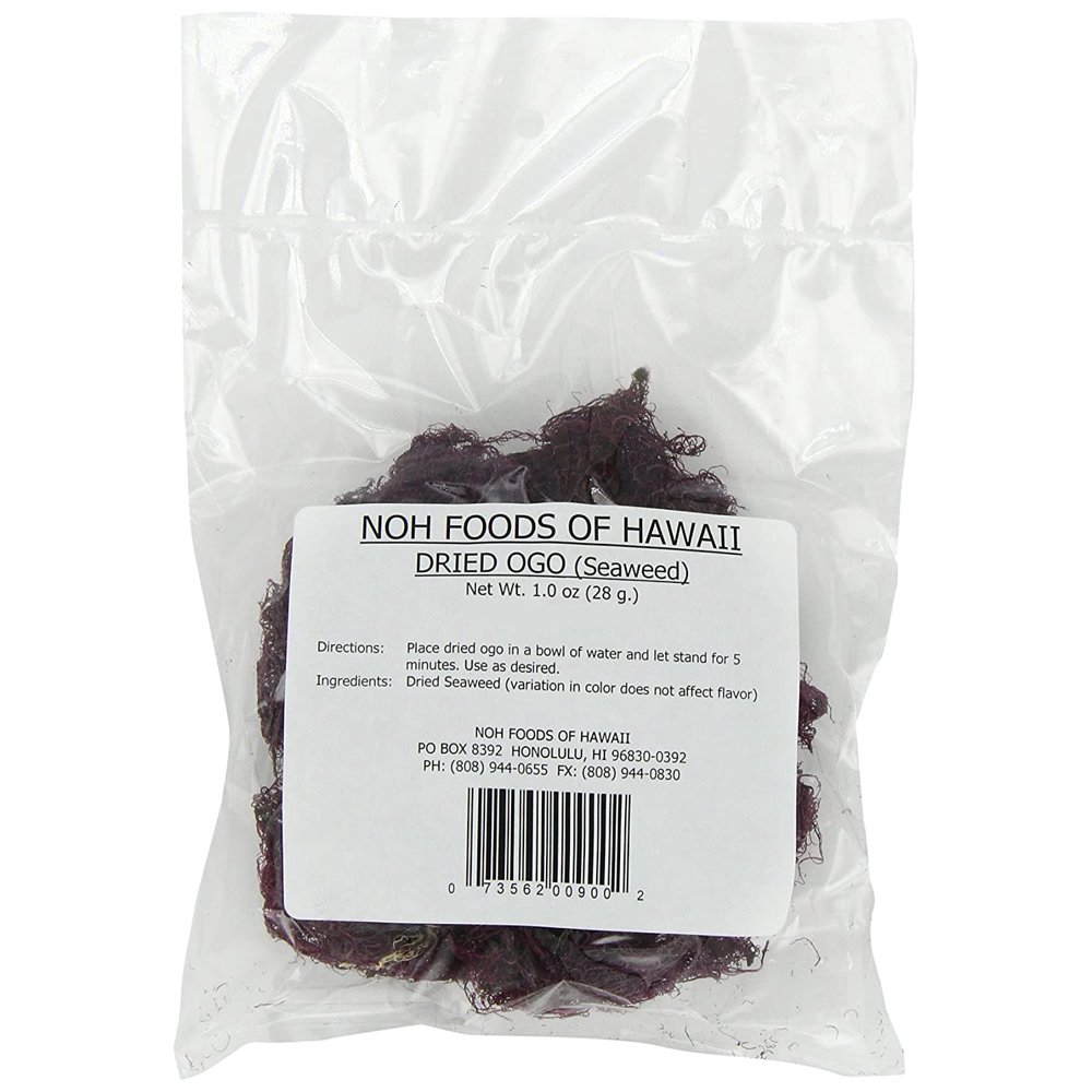 NOH Foods of Hawaii Dried Hawaiian Ogo Seawood For Poke, 1 Ounce ...