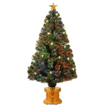 National Tree Company 72" Fiber Optic Fireworks Tree with Ball ...