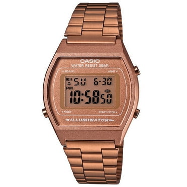 Casio B650WC-5ADF Retro Digital Square Watch - Rose Gold - Walmart.com