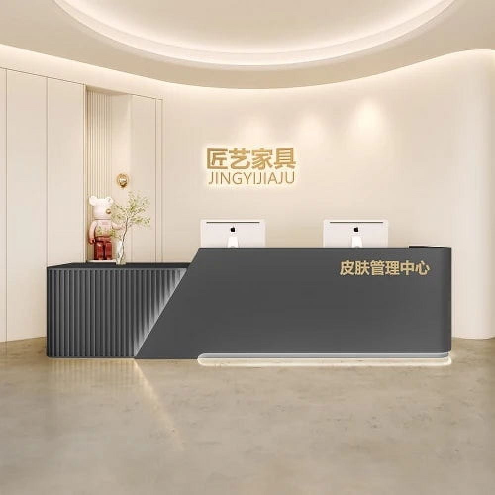 Beauty Salon Reception Desks Office Luxury Front Small Console Table ...