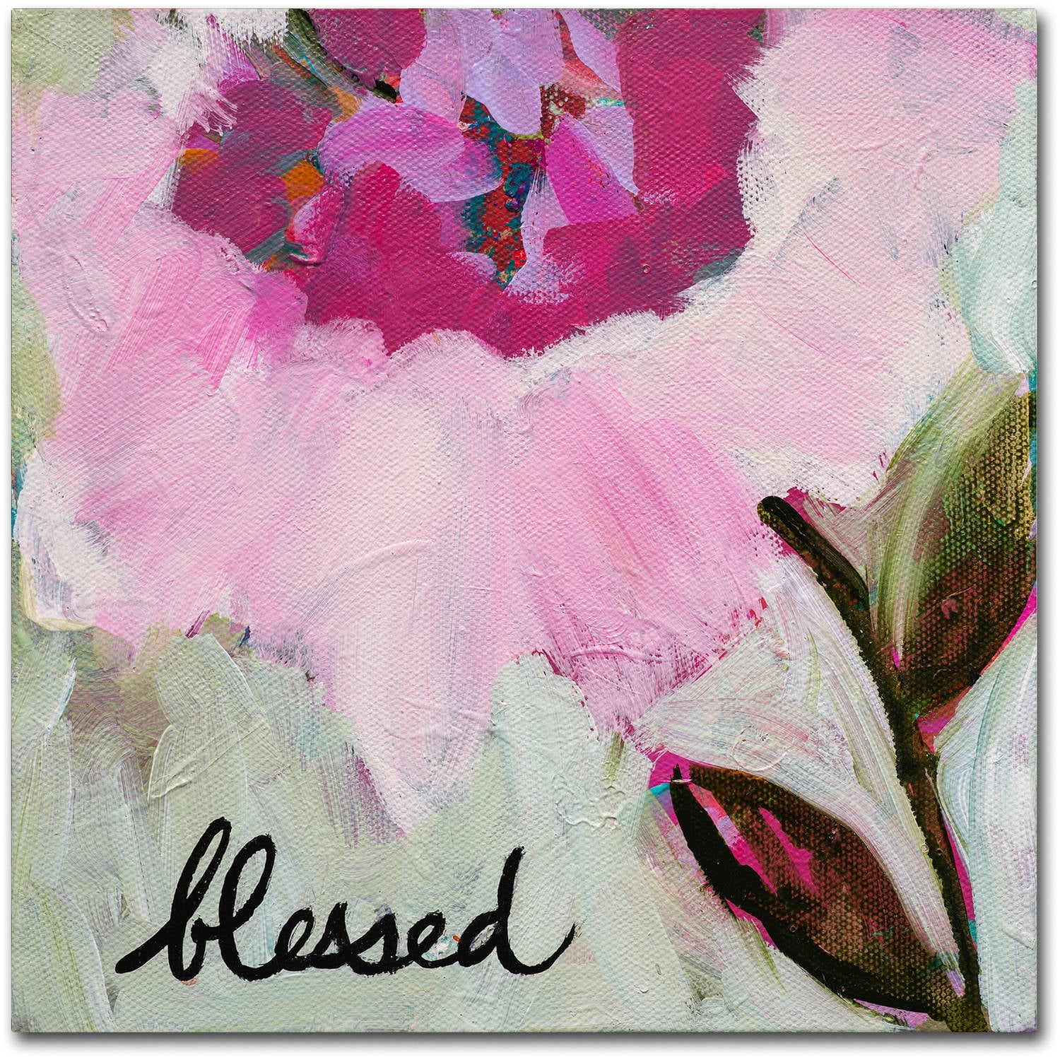 Trademark Fine Art "Blessed" Canvas Art by Carrie Schmitt - Walmart.com