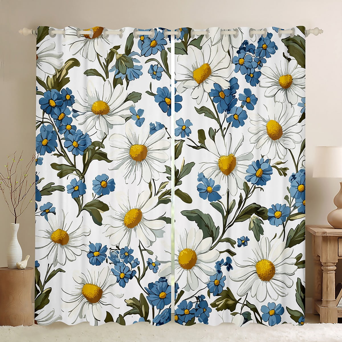 Click here for Erosebridal Botanical Daisy Curtains And Drapes (5... prices