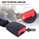2 Set Retractable Adjustable 3 Point Harness Safety Seat Belt 9.2ft ...