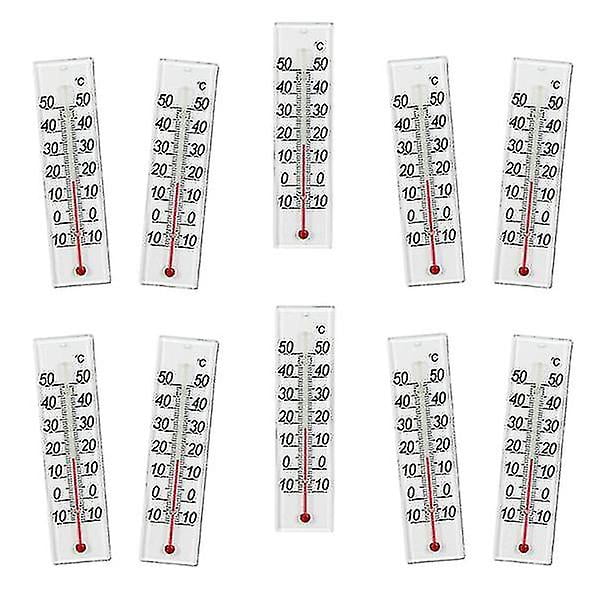 10-pack Indoor Thermometer 10 To 50 Degrees Celcius, Column | Walmart ...