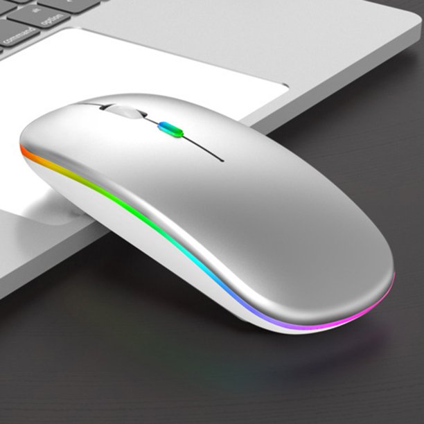 Mouse Inalámbrico de Juegos para Ordenador Periférico RGB Recargable ...