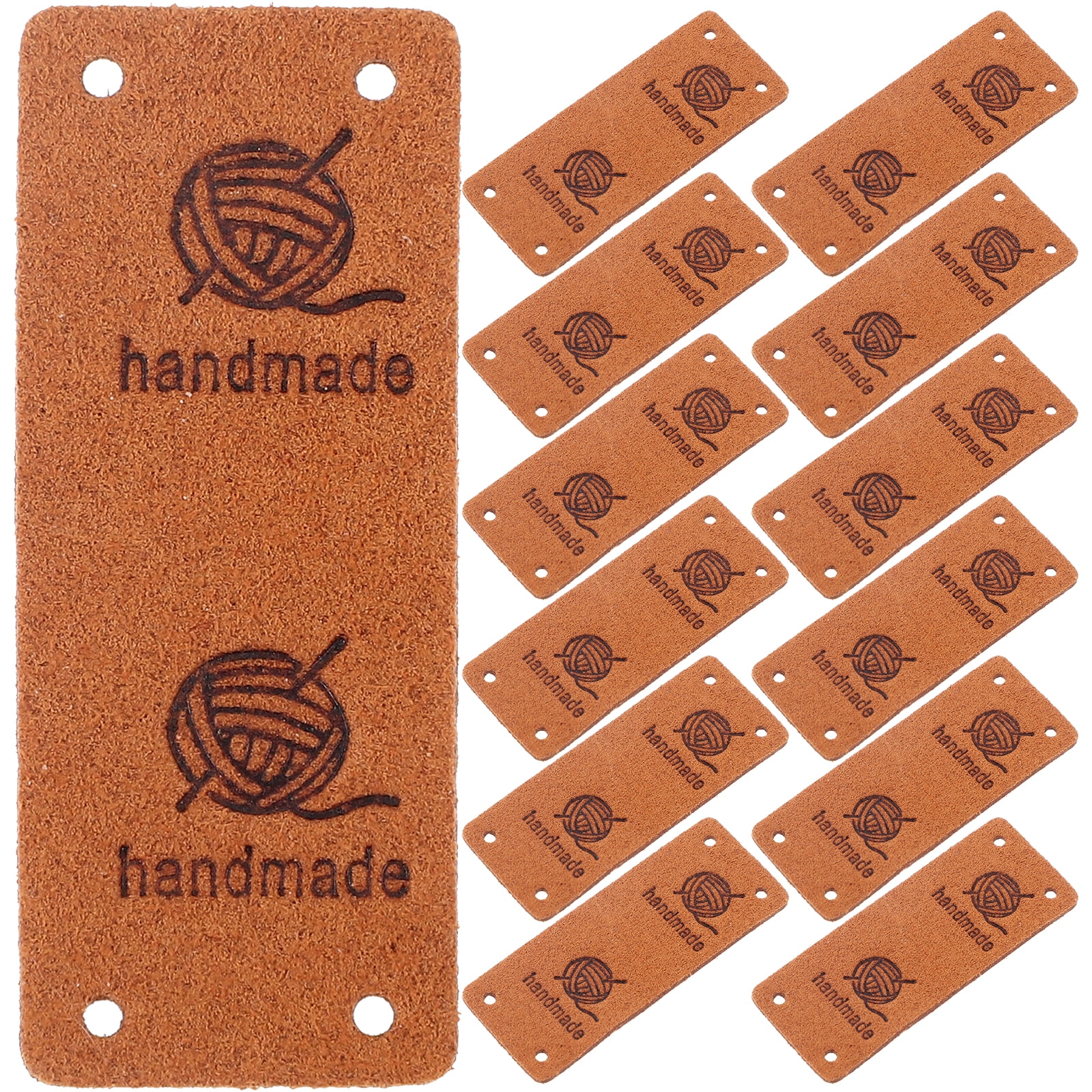 Click here for Raindrops Handmade Leather Labels: 50pcs Leather T... prices
