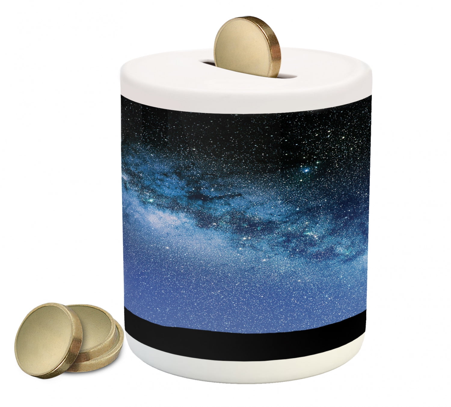 Galaxy Piggy Bank, Telescope Valley Under Starry Night Sky Milky Way ...
