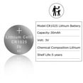 PKCELL CR1025 3V Lithium Coin Battery 10 Pack - Walmart.com